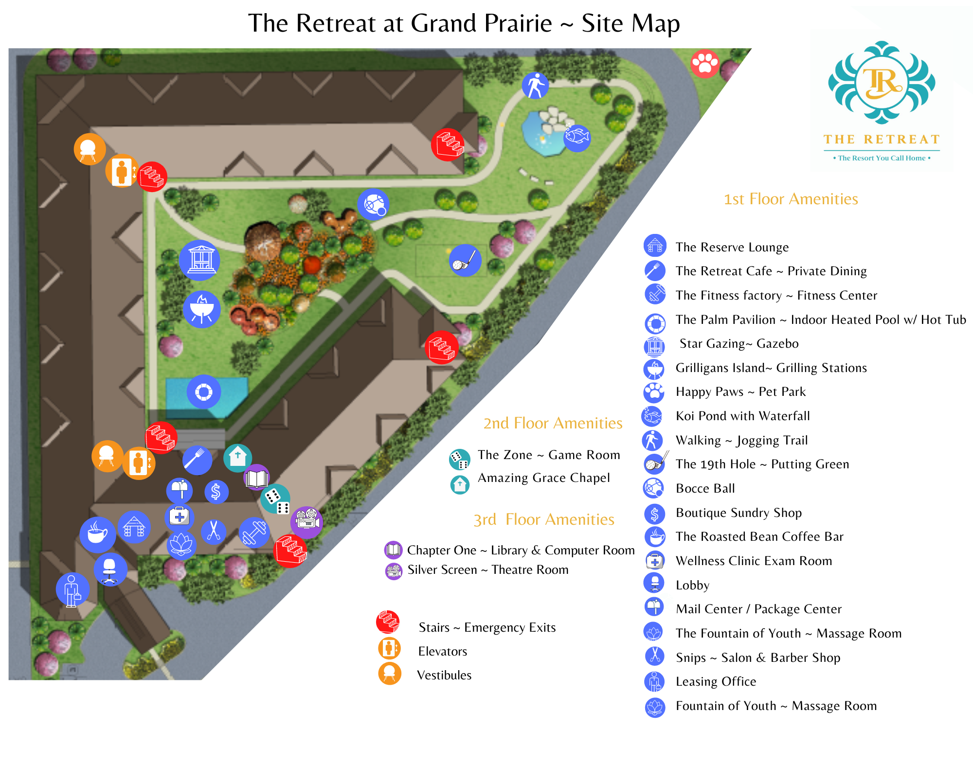 The Retreat Senior Living - Amenities